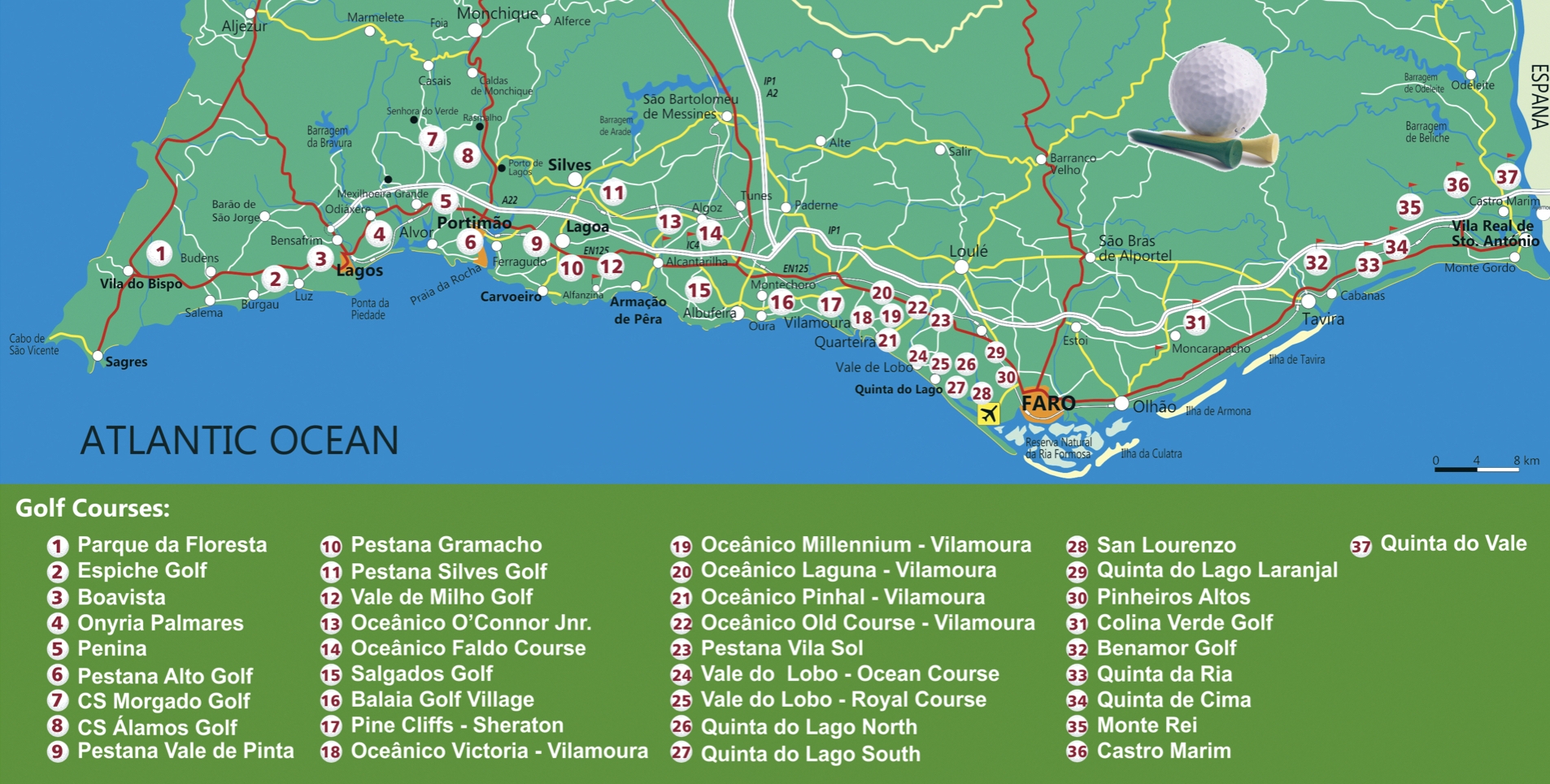 Golf Course Packages - Pleasant Tours Algarve